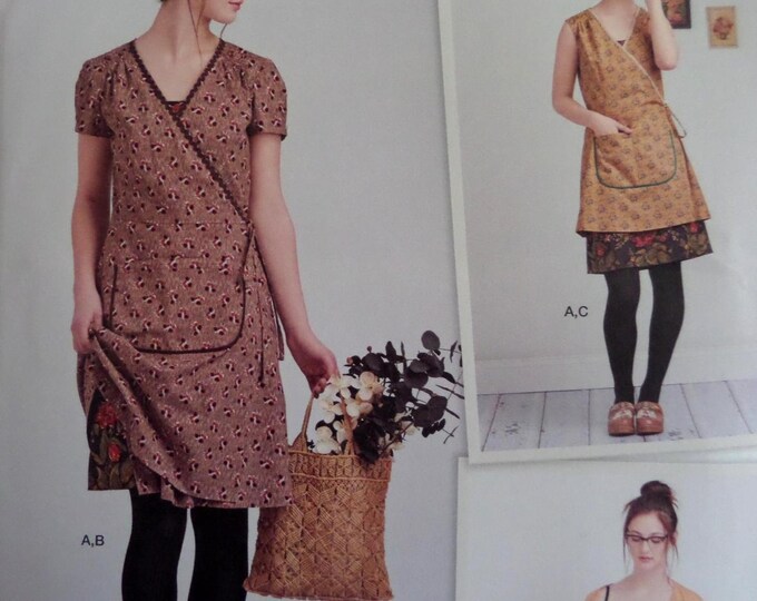 TIE WRAP DRESS Pattern • Simplicity 8186 • Miss 12-20 • Slip Dress ...