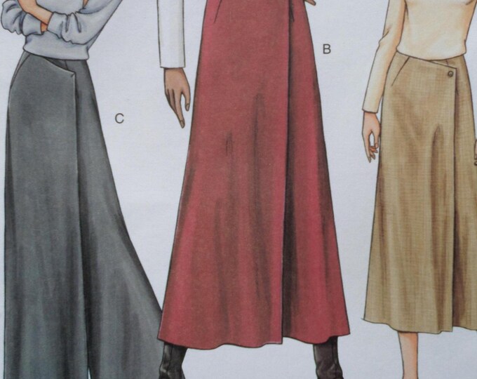 WIDE LEG PANTSKIRT Pattern • Vogue 7648 • Miss 6-10 • Gauchos • Mock ...