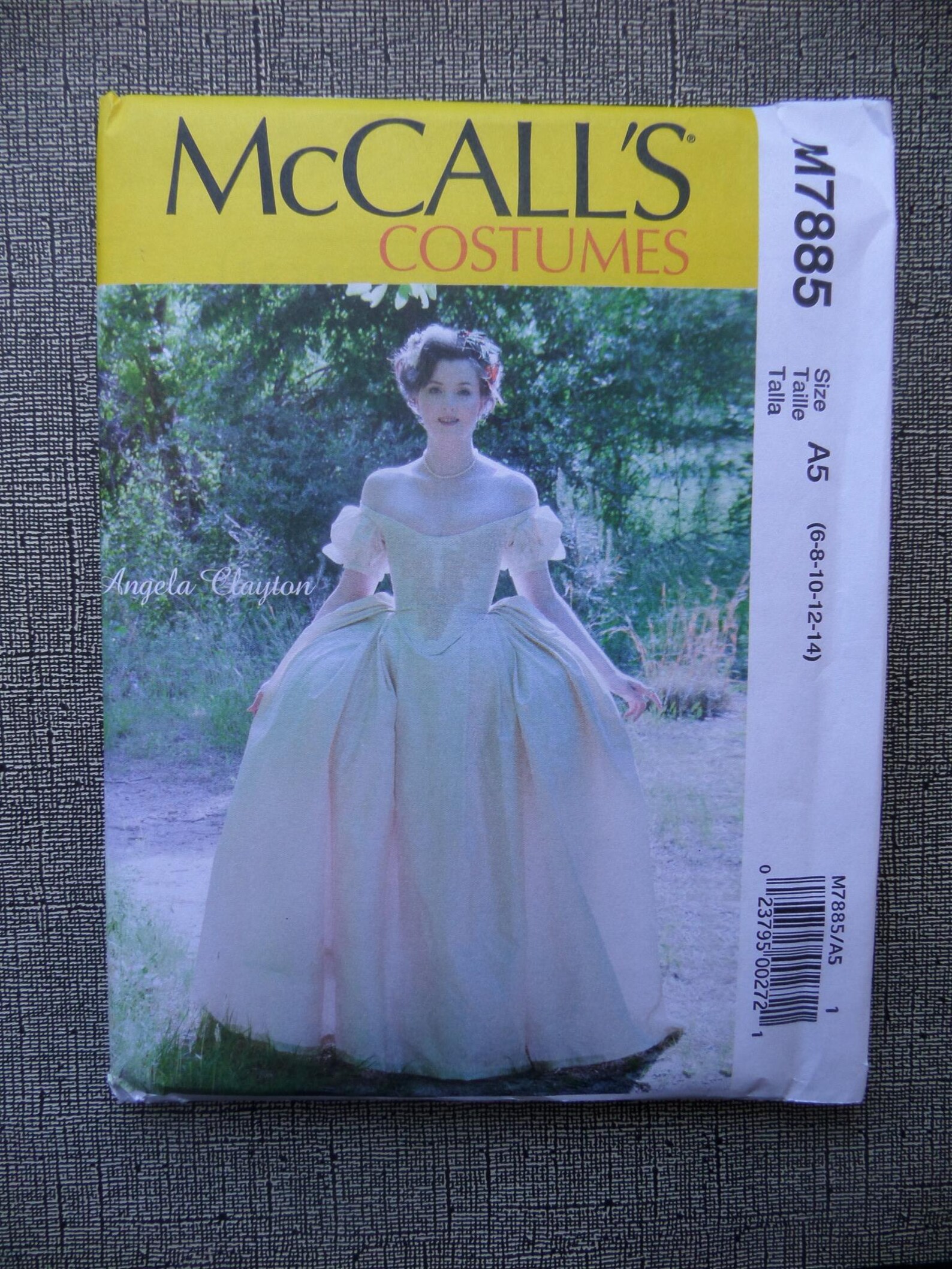 Georgian Dress Costume Pattern: Mccalls 7885, Miss Sizes, Uncut, Laced ...