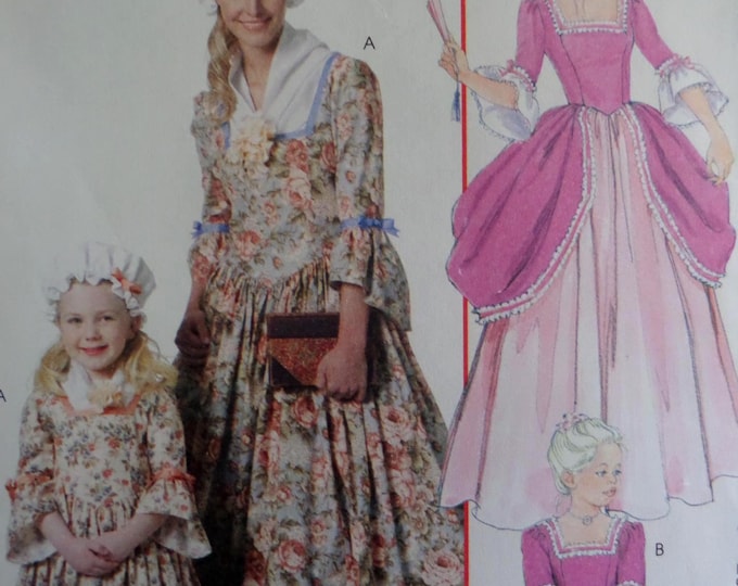 COLONIAL DRESS COSTUME Pattern • Mccalls 6139 • Miss S-xl • American ...