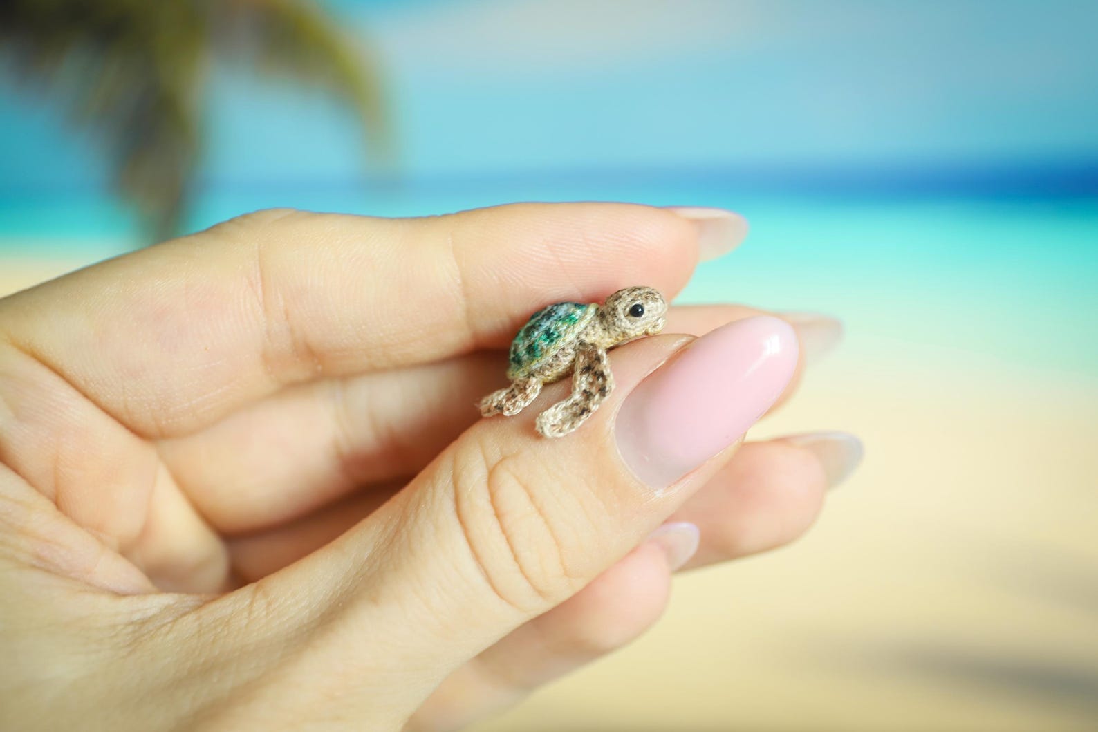 Micro Sea Turtle Crochet Pattern – Mini Amigurumi Turtle PDF Tutorial ...