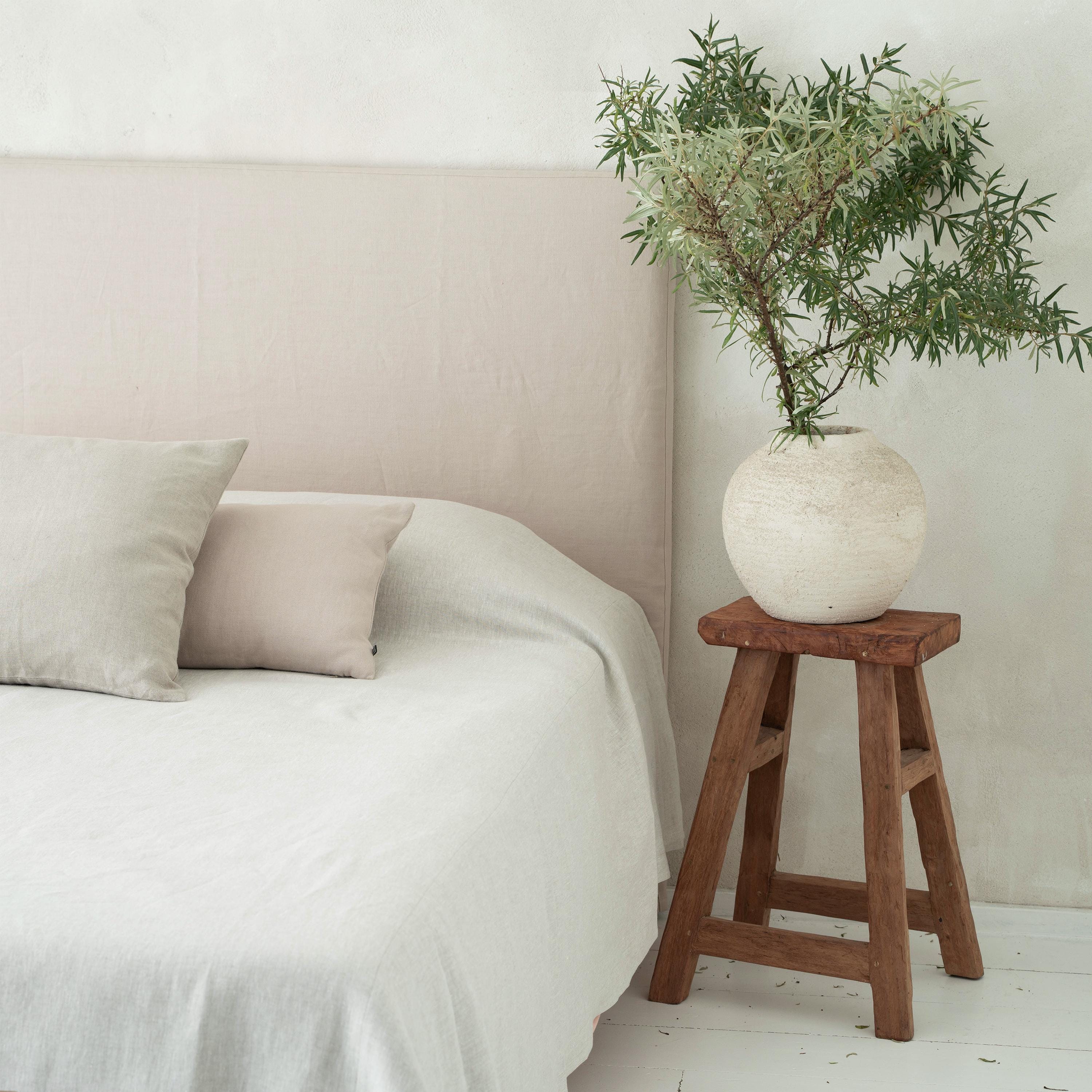 Linen Headboard Cover, Headboard Slipcover, Natural Head Board Covers ...