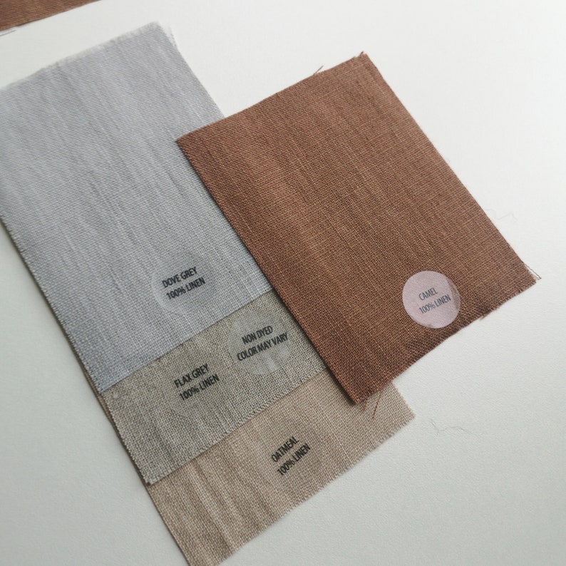 Linen Fabric Sample 1 Color Sample Medium Weight Soft Linen - Etsy