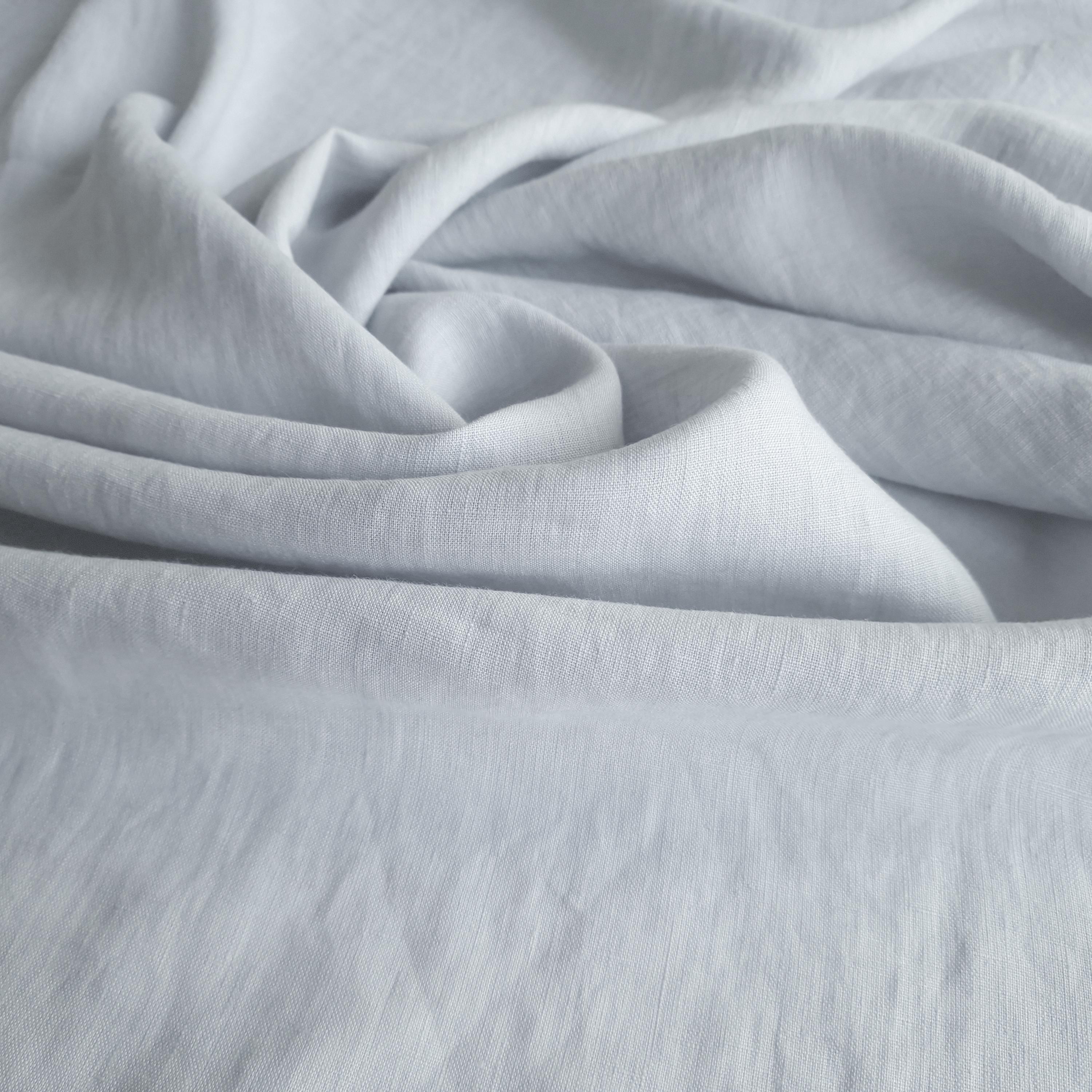 Light Grey Linen Fabric, Dove Grey Fabrics, Pure Flax by the Yard, Soft ...