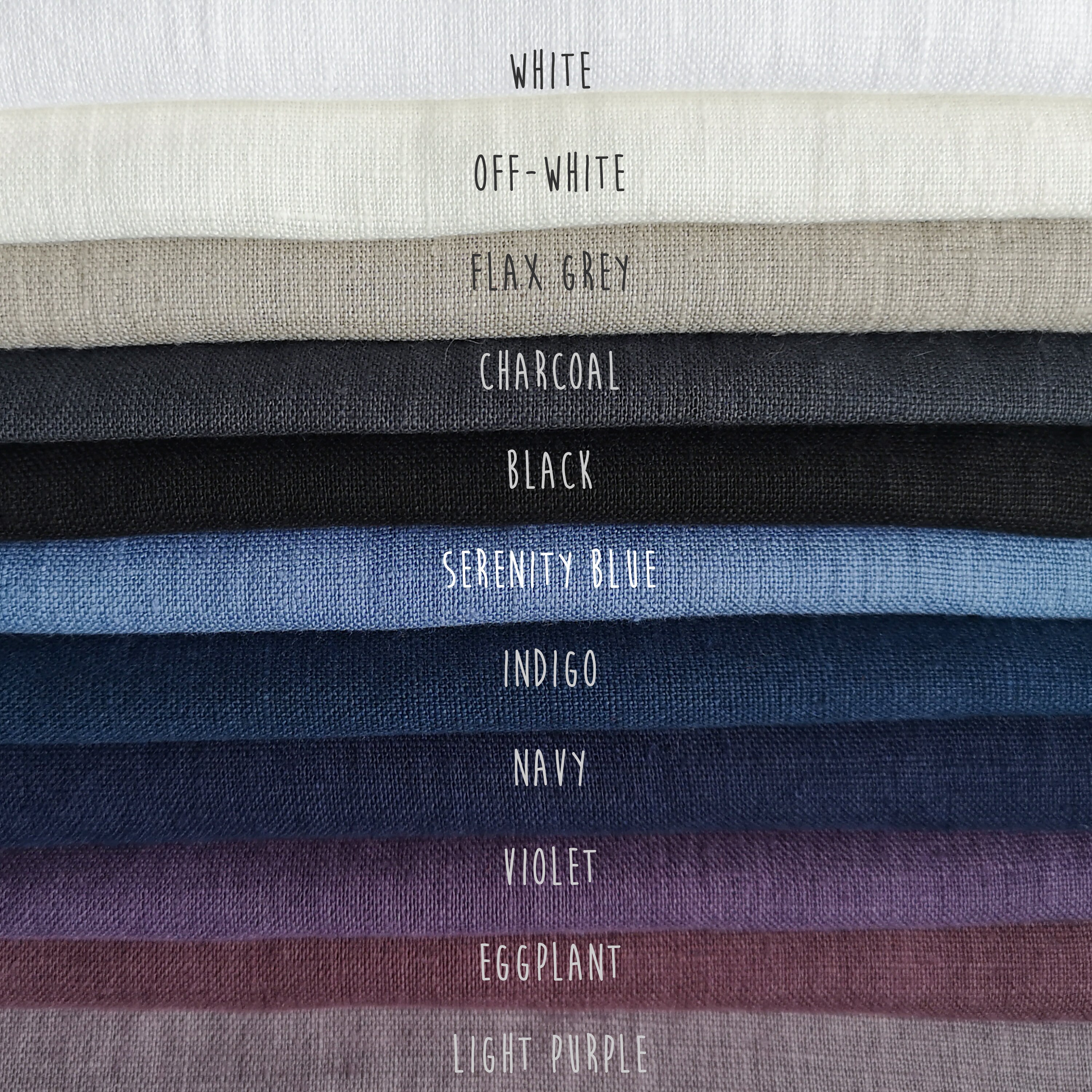 Violet linen fabric by the yard Pure linen fabric by half | Etsy