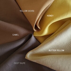 Linen Fabric by the Yard, Natural Melange Linen Fabric, Pure Linen ...