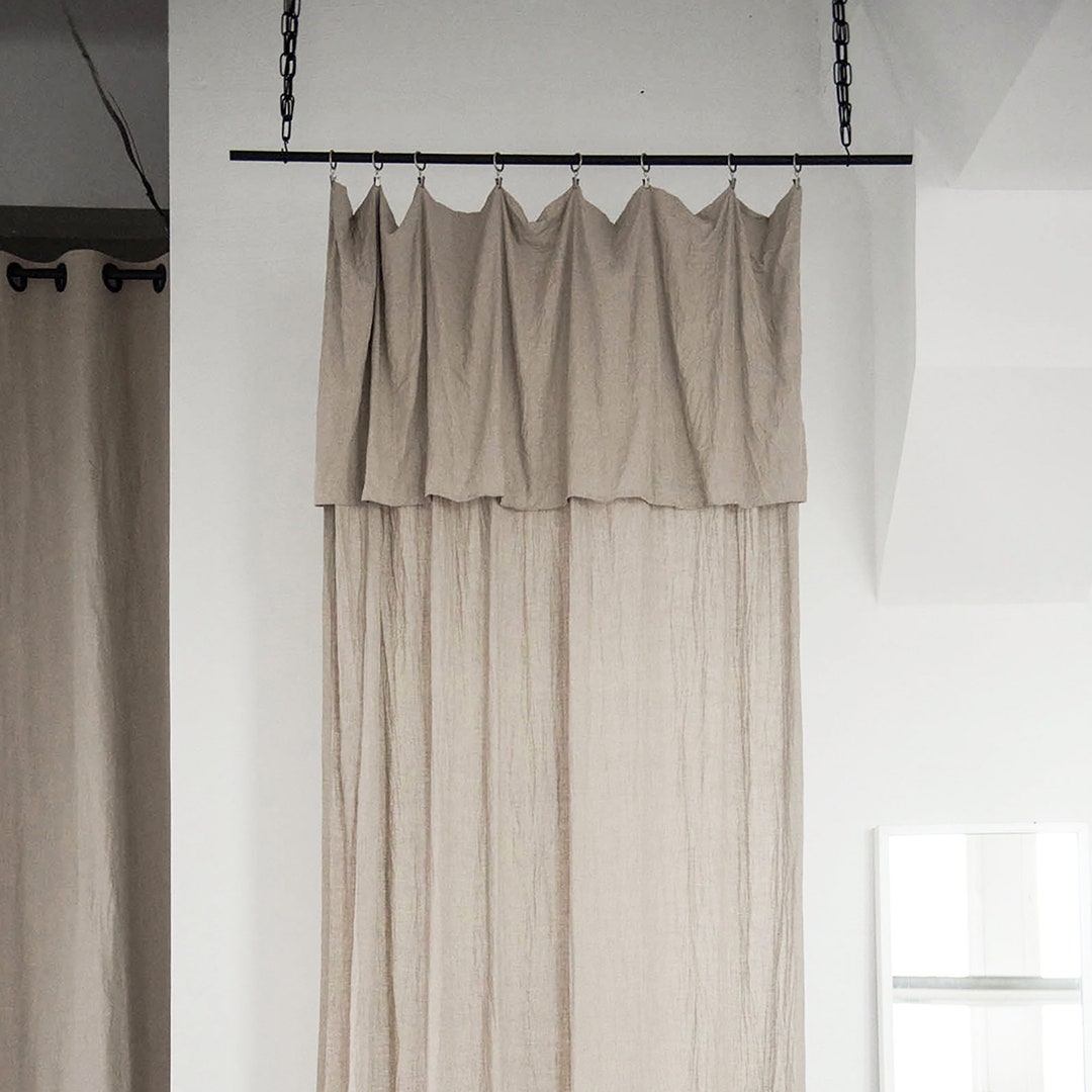 Drop Cloth Linen Curtains, Linen Window Curtains, Window Curtain Panel ...