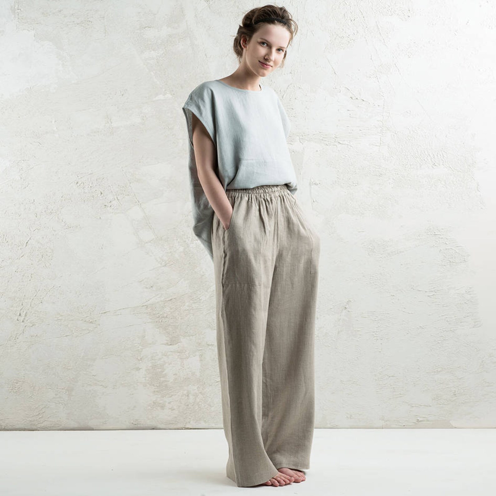 Linen Pants Women Custom Color Trousers Women Casual Pants - Etsy