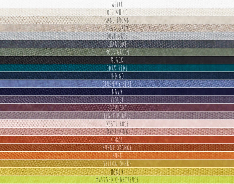 Soft linen fabric by yard Natural linen fabrics by the yard | Etsy