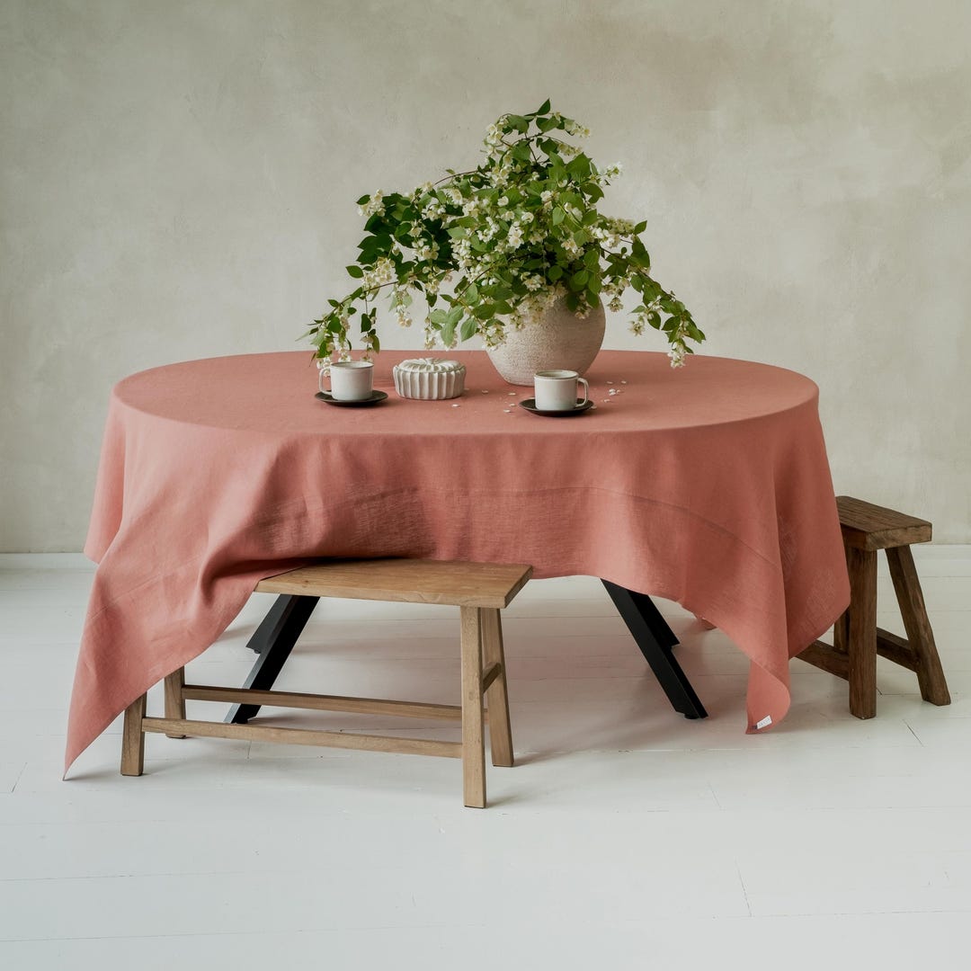 Extra Large Tablecloth, Linen Tablecloth, Square or Round Tablecloths ...