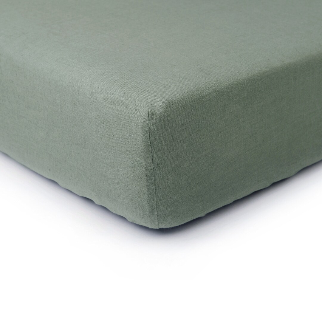 Linen Fitted Sheet King, Queen, Double, Full, Twin, California King ...