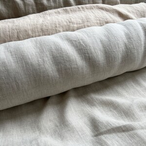 Linen Fabric by the Yard, Natural Melange Linen Fabric, 30 Colors, Pure ...