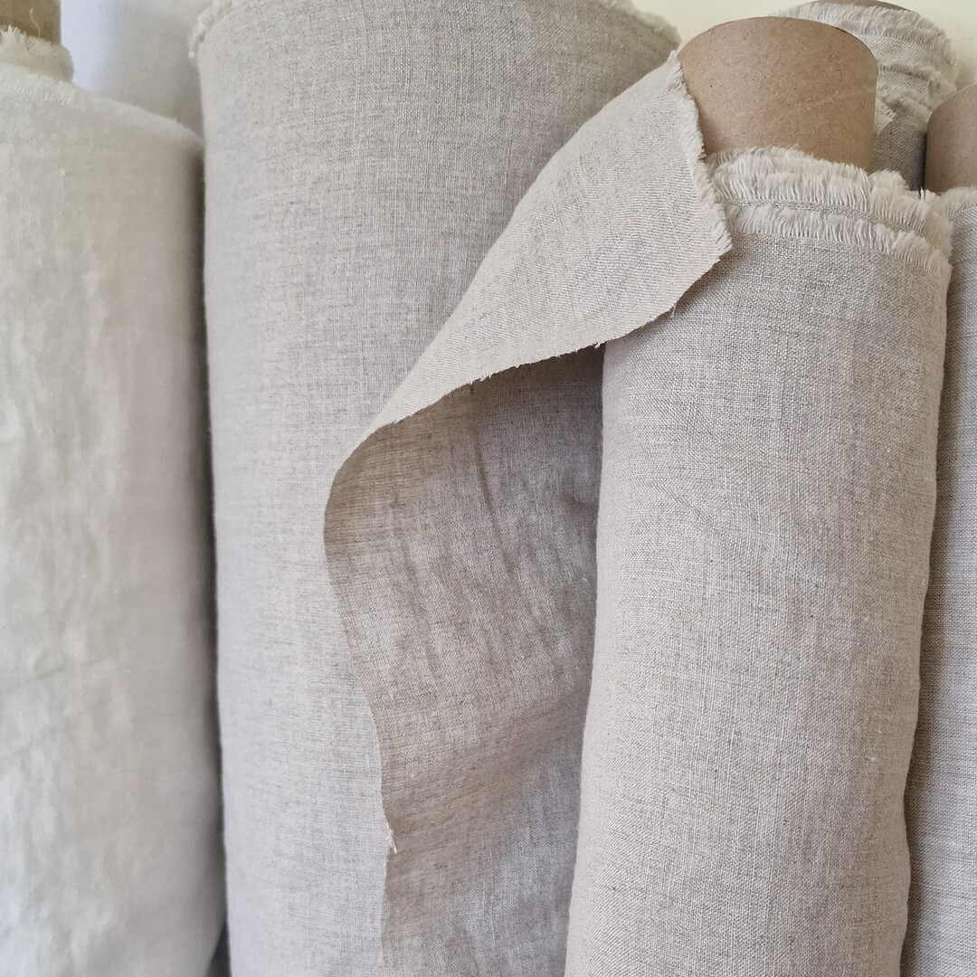 Natural Linen Fabric Linen Fabric by the Yard Pure Linen - Etsy