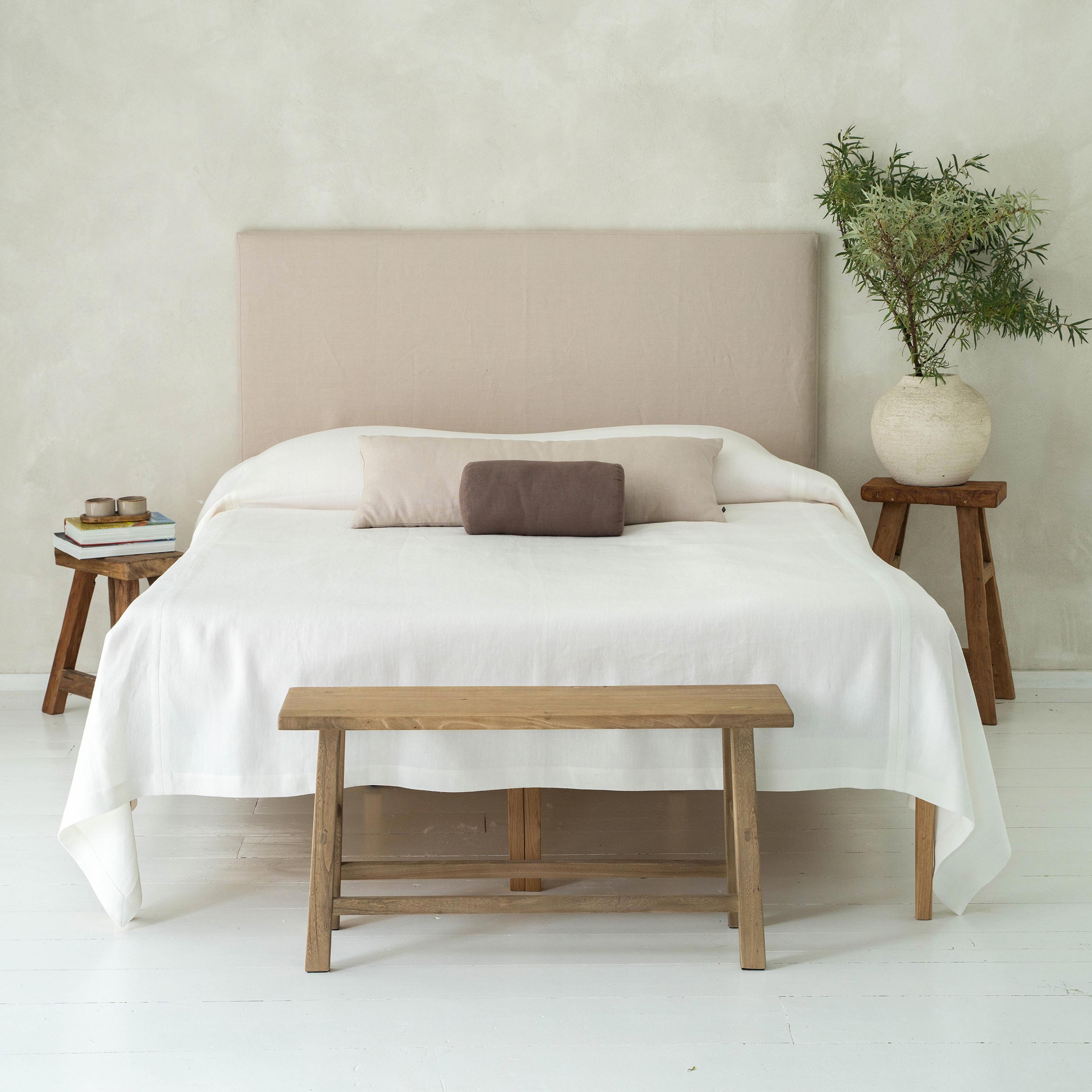 Linen Headboard Cover, Headboard Slipcover, Natural Head Board Covers ...