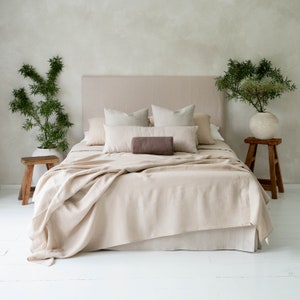 Linen Flat Sheet Natural, Soft Linen Bed Sheets in Various Colors ...