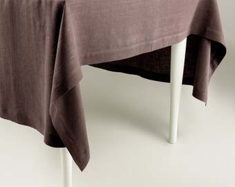 90 X 156 Rectangular Chocolate Brown Tablecloth Polyester Wedding ...