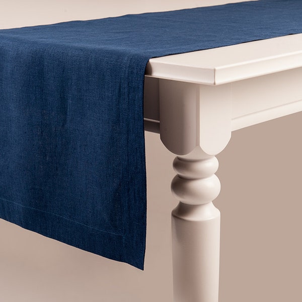 Blue Table Runner - Etsy