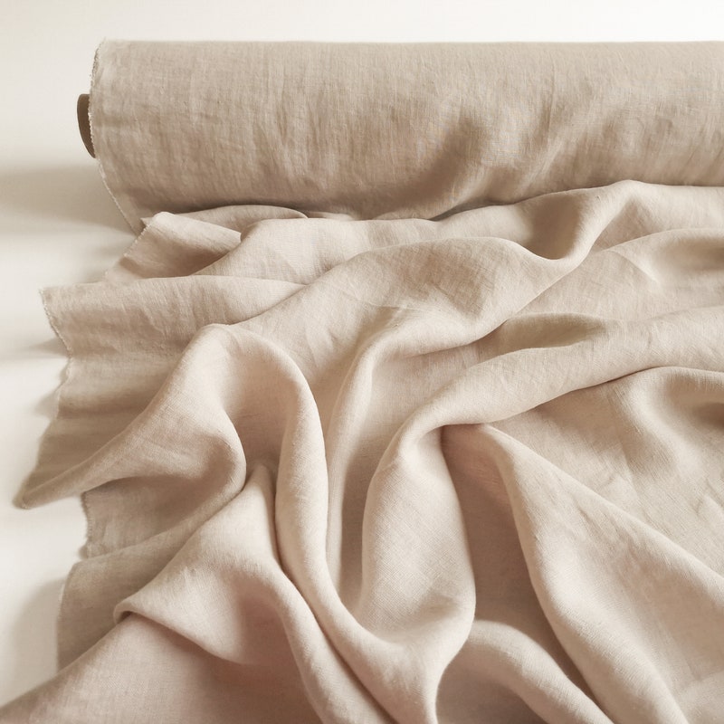 Natural Linen Fabric - Etsy