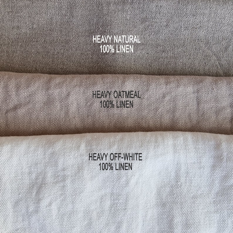 Heavy Linen Fabric by Yard 3 Colors Natural Upholstery - Etsy