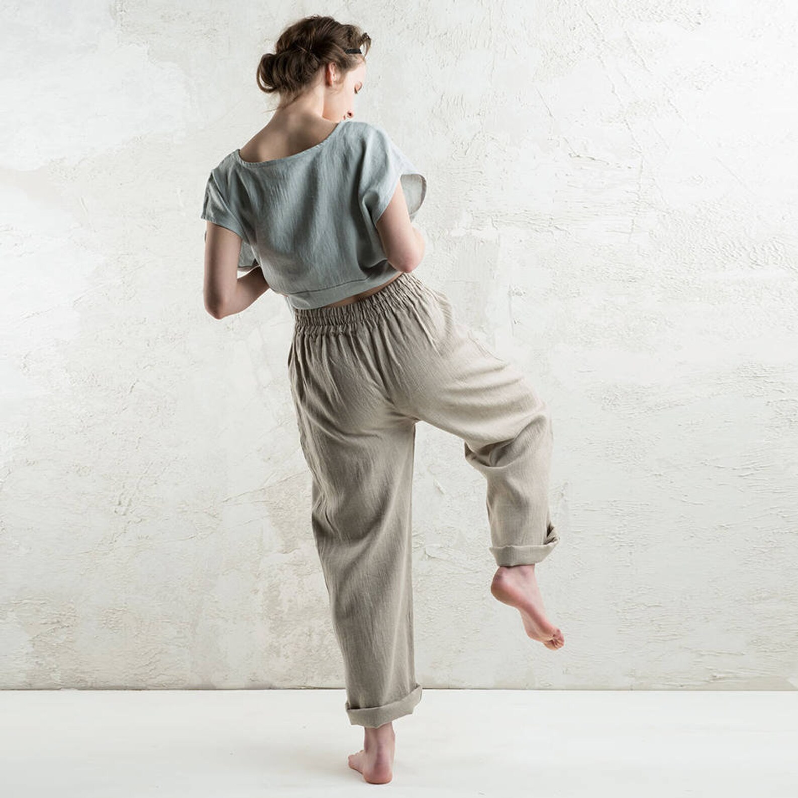 Linen Pants Women Custom Color Trousers Women Casual Pants - Etsy