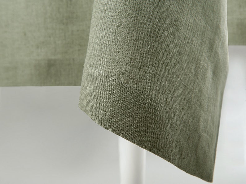 Natural Table Runner Moss Green Linen Table Runner 30 - Etsy