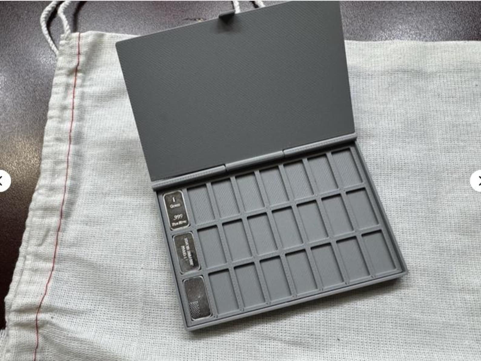 3D Printed Silver Bullion Storage Case for Rectangular 1 Gram Silver ...