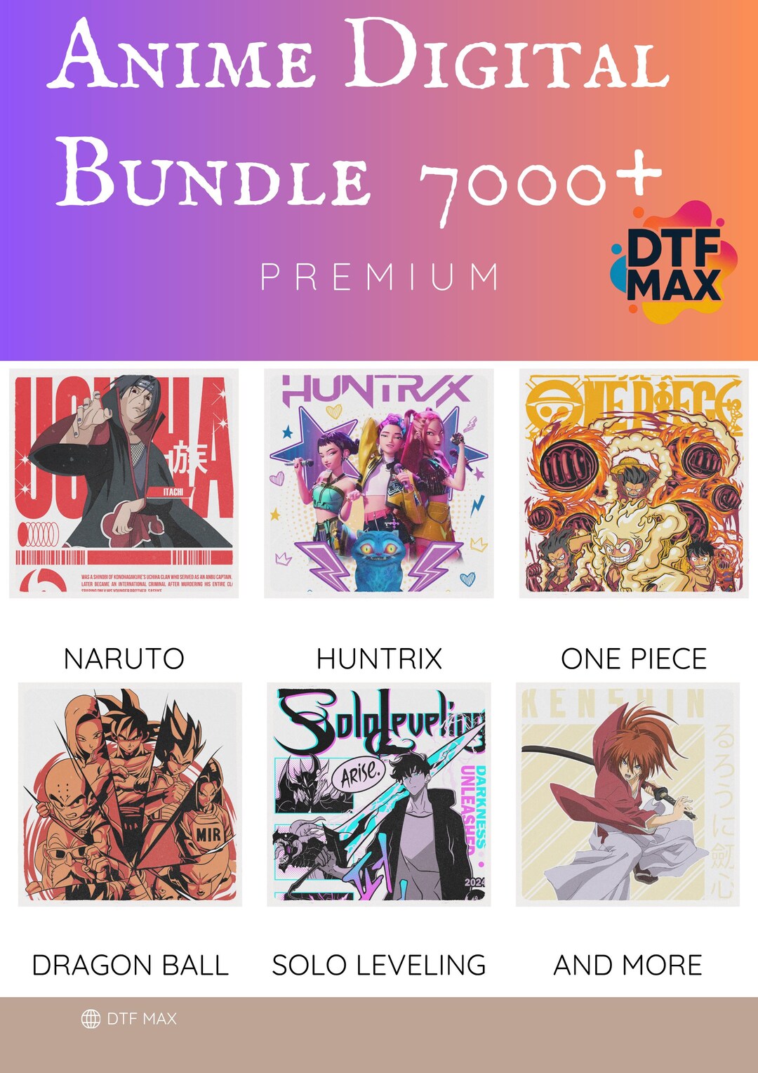 Anime Digital Bundle – 7000+ High-quality PNG, Vectors & Mockups for ...