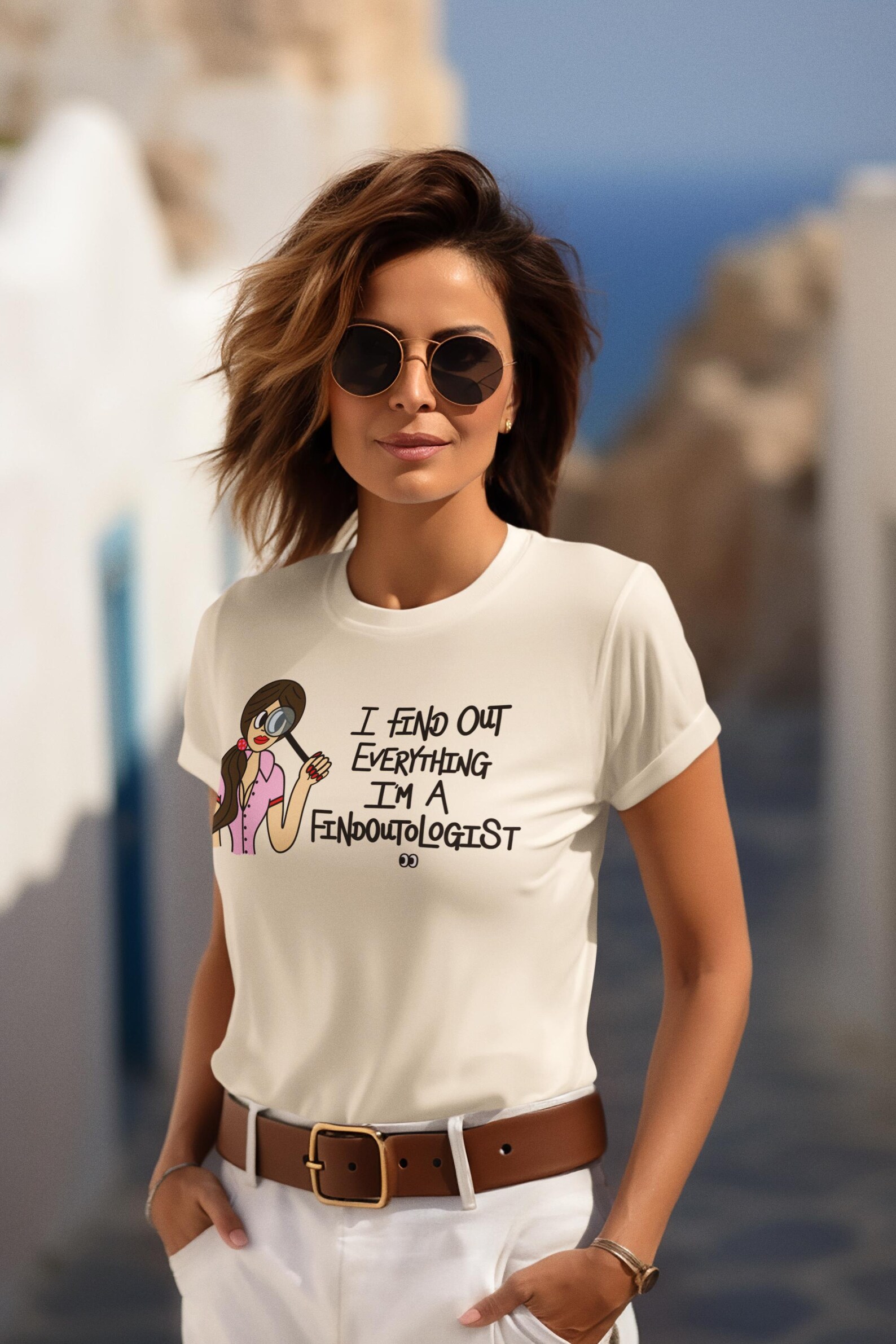 Findoutologist Women's Tee - Funny Detective Quote Shirt - Bold Adult ...