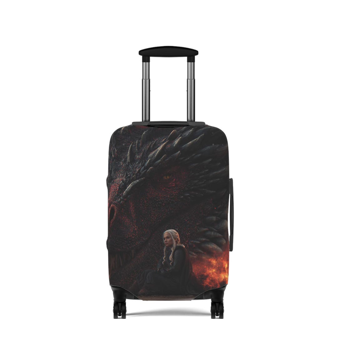 Dragon-themed Luggage Cover: Adventure Awaits, Travel Accessory ...
