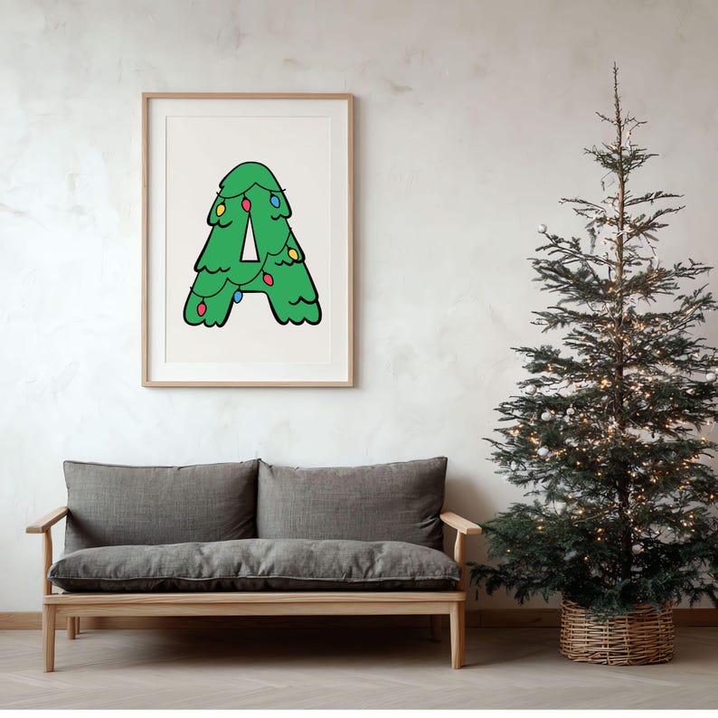 Christmas Alphabet SVG Bundle: A-Z Letters for Cricut, Silhouette (PNG ...