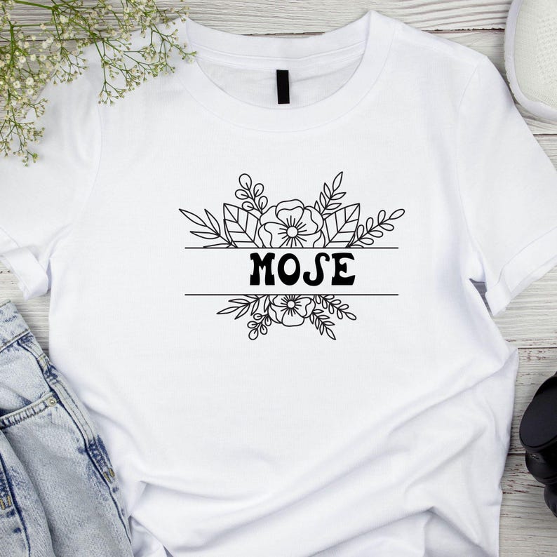 Floral Monograms Svg Bundle: Split Monogram Svg,cricut Cut Files ...