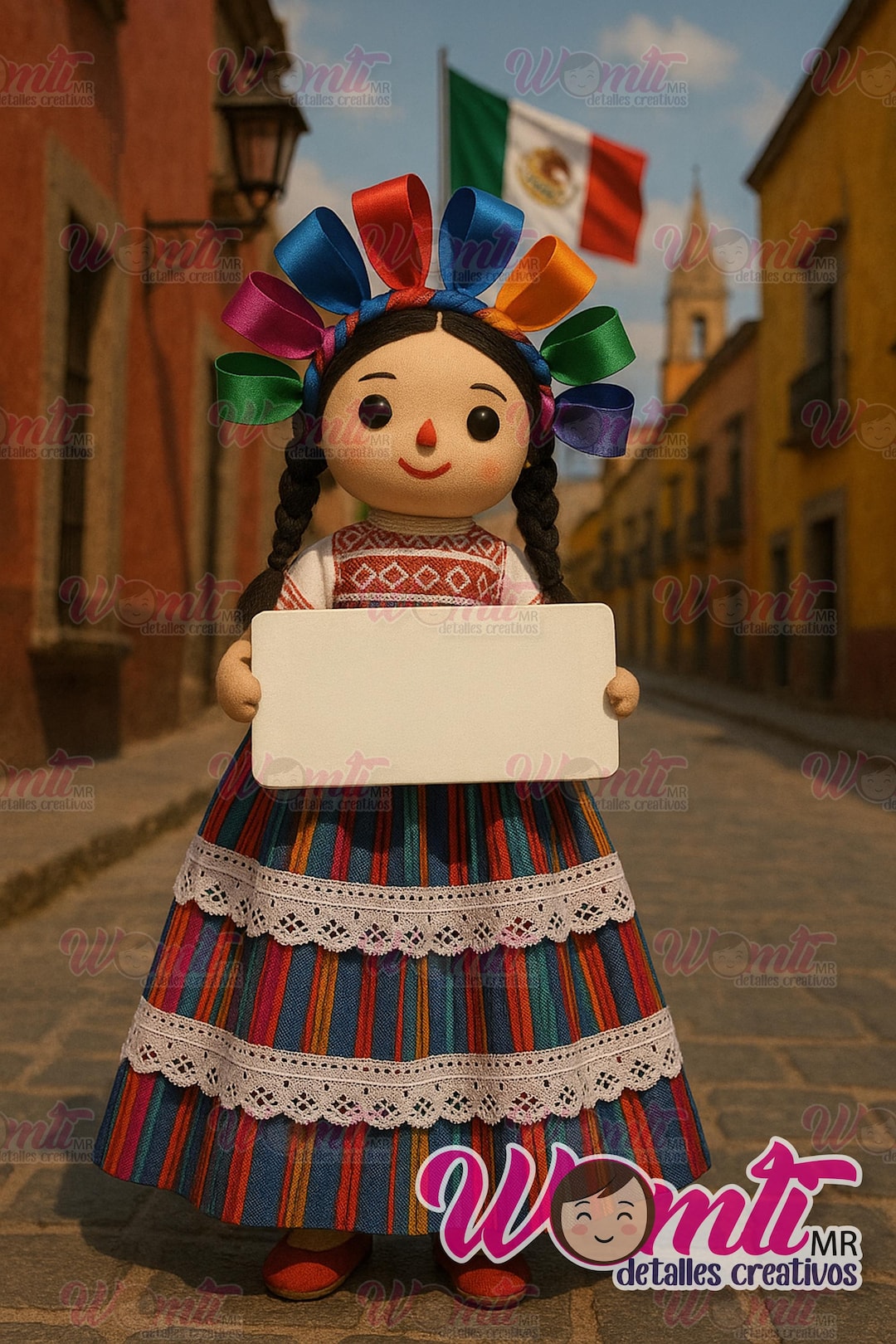 Personalized Muñeca Lele Print: Custom Name Mexican Folk Art (digital ...
