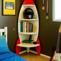 Spaceship Book Shelf - Etsy