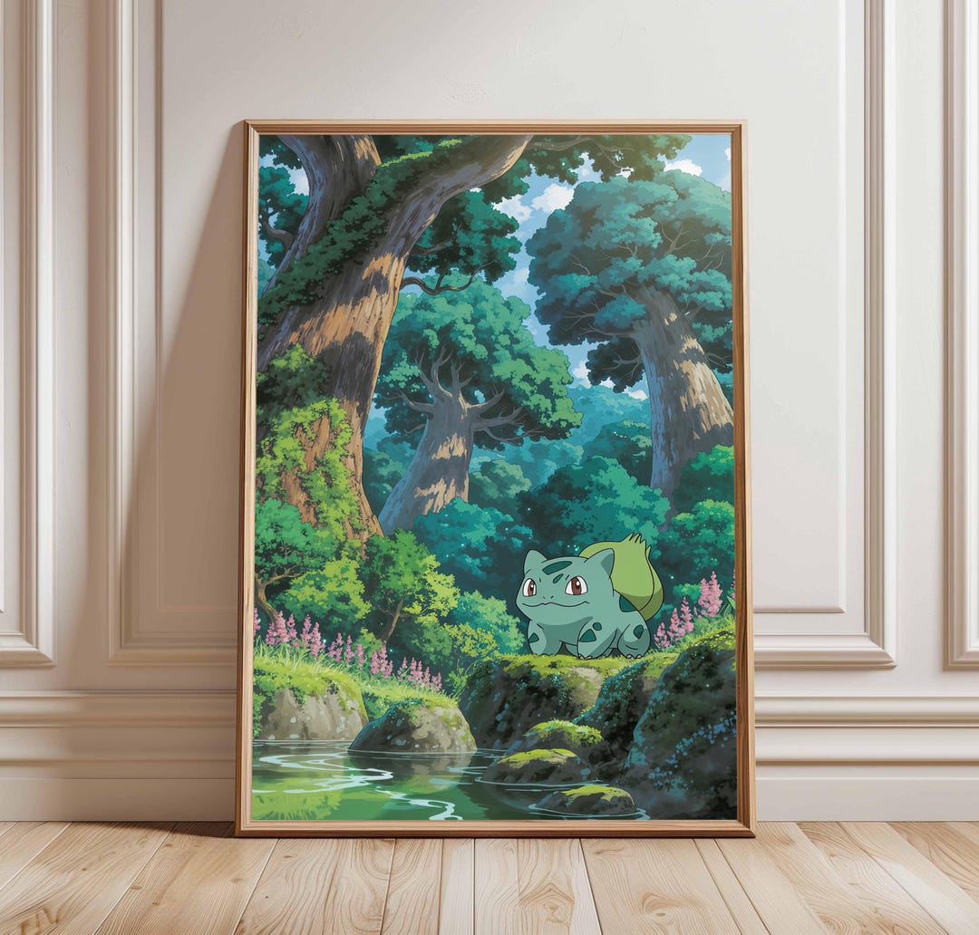 Bulbasaur Pokemon Poster, Pokémon Anime Decor, Pokémon Fan Gift, Gaming ...
