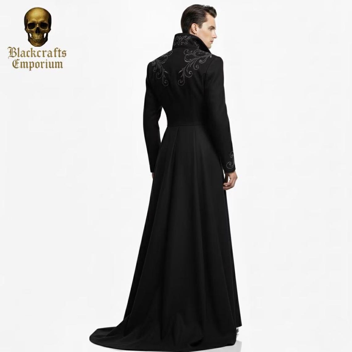 Gothic Aristocrat Coat, Victorian Duster Coat for Cosplay Event, Gothic ...