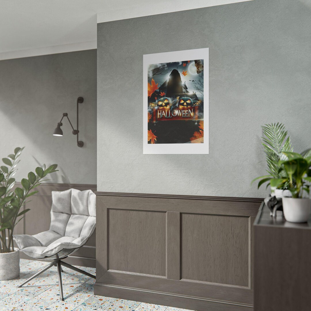 Halloween Rolled Poster Spooktacular Fall Wall Art - Etsy