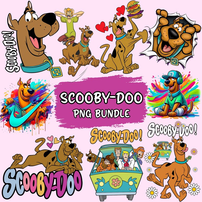 Scooby-doo SVG Bundle, Cartoon Cut Files, Digital Clipart, Silhouette ...