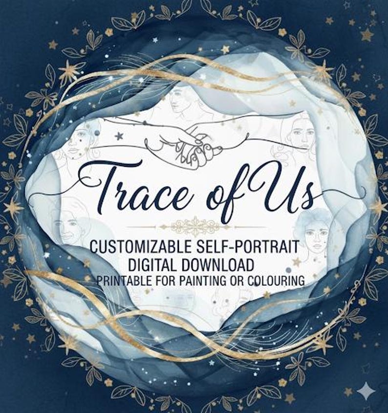 Customizable Self-portrait Outline - Etsy