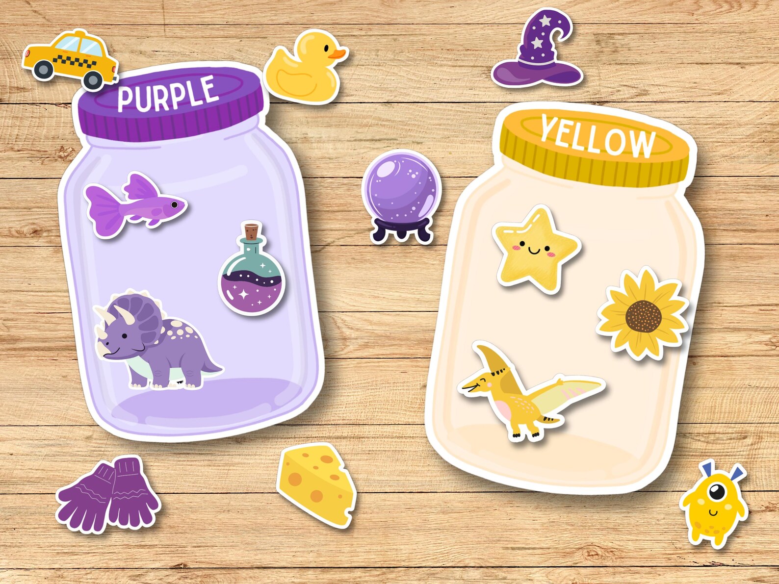 Color Matching Game for Kids | Printable Toddler Color Sorting Activity ...