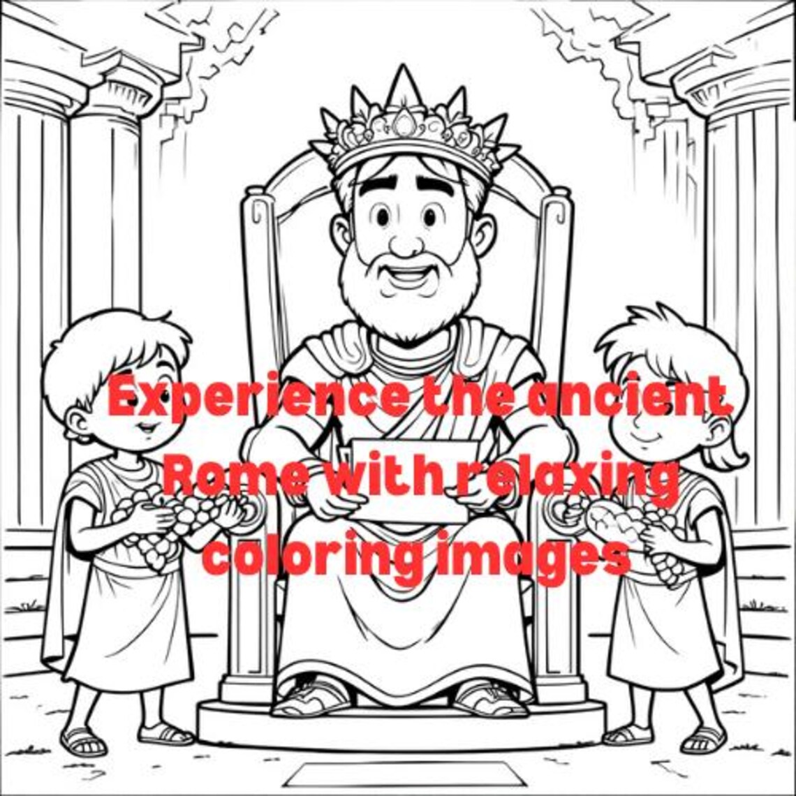 Ancient Rome Coloring Book for Kids: Gladiators & Colosseum (PDF ...