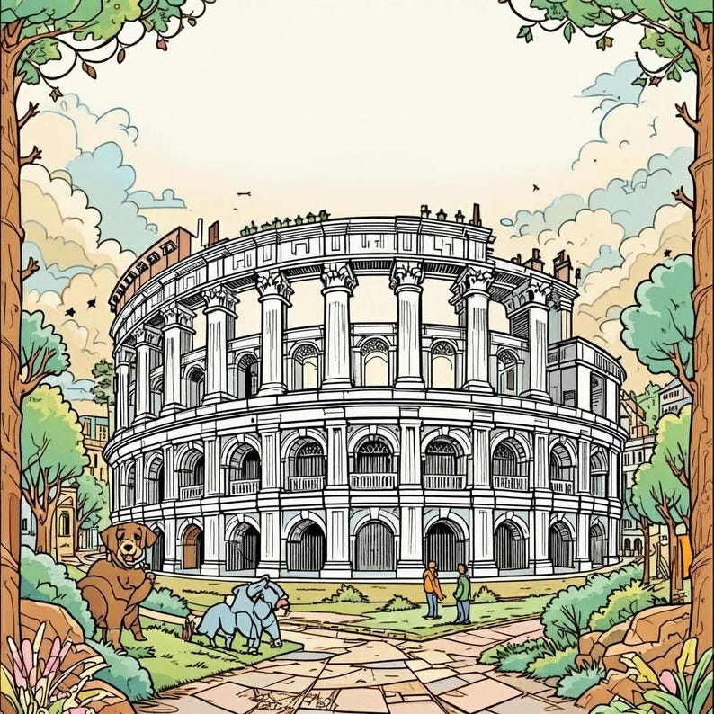 Ancient Rome Coloring Book for Kids: Gladiators & Colosseum (PDF ...