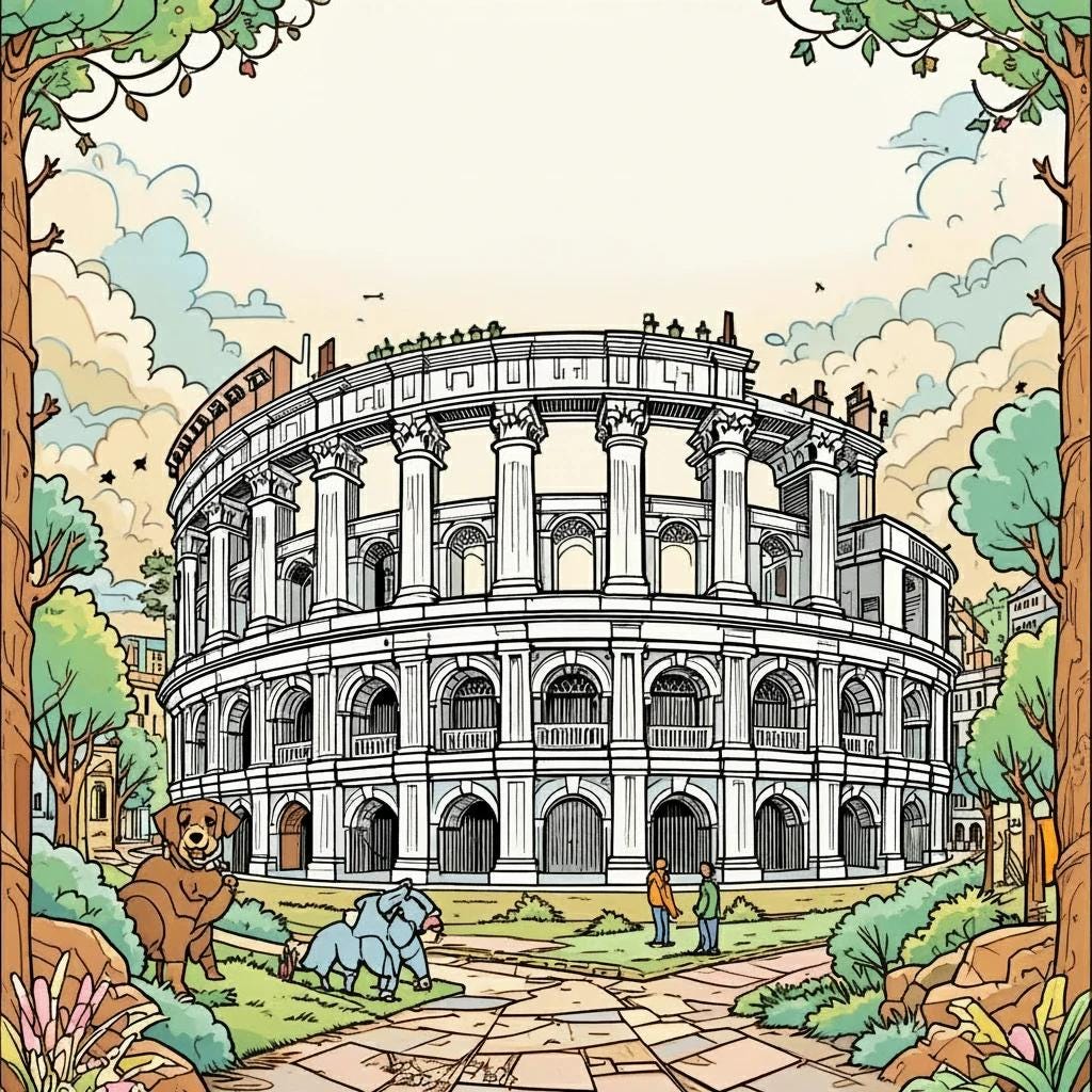 Ancient Rome Coloring Book for Kids: Gladiators & Colosseum (PDF ...