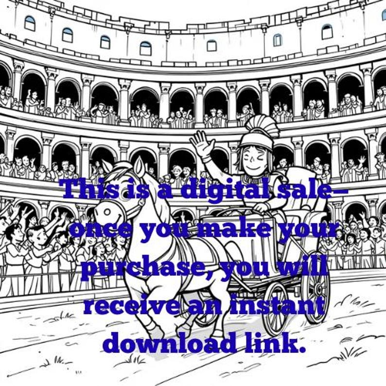 Ancient Rome Coloring Book for Kids: Gladiators & Colosseum (PDF ...