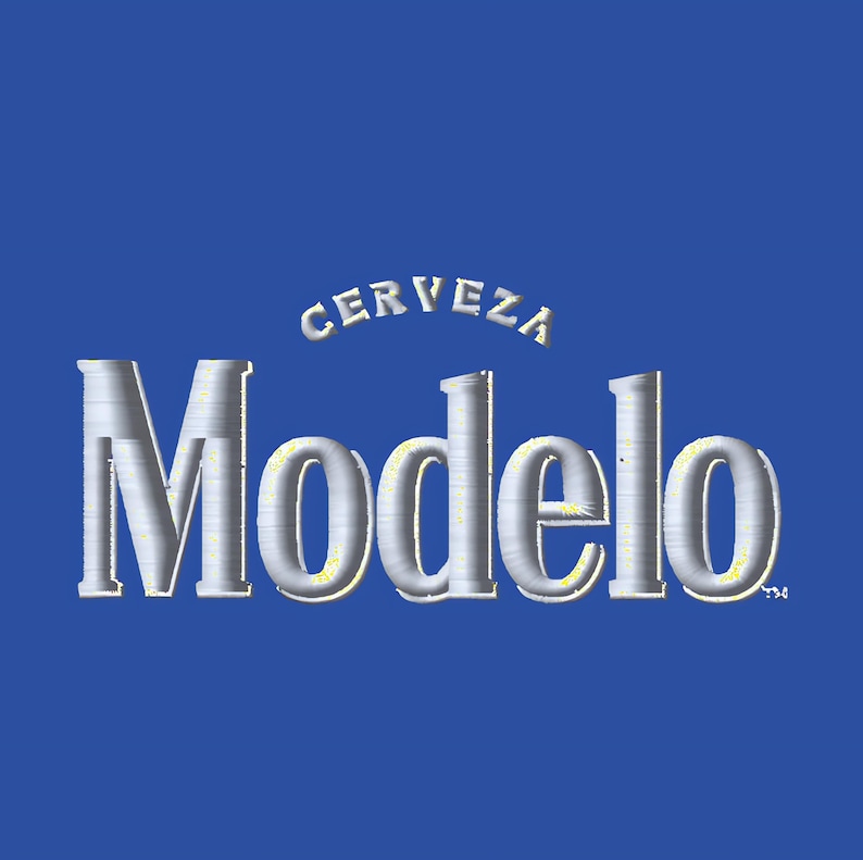 Modelo Beer Logo Embroidery Design – Medium Size Digital File – Instant ...