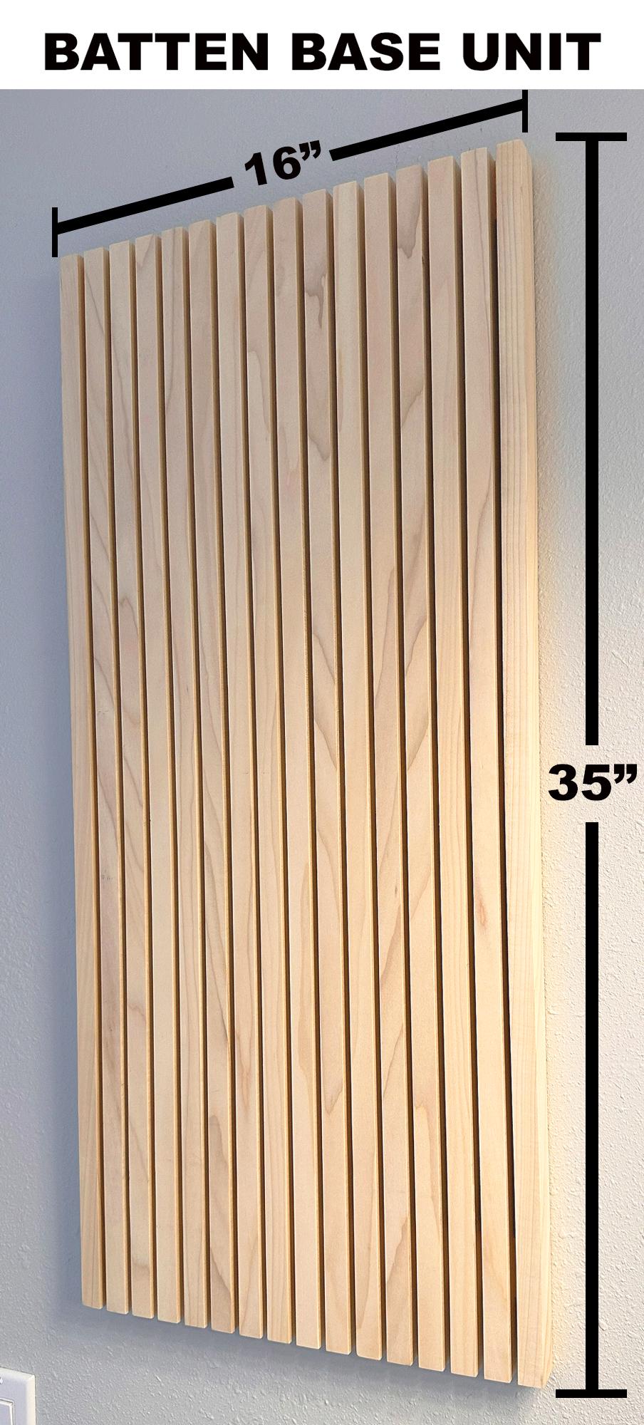 Wood Batten Wall Shelf | Adjustable Bathroom Organizer 2 Shelves With ...