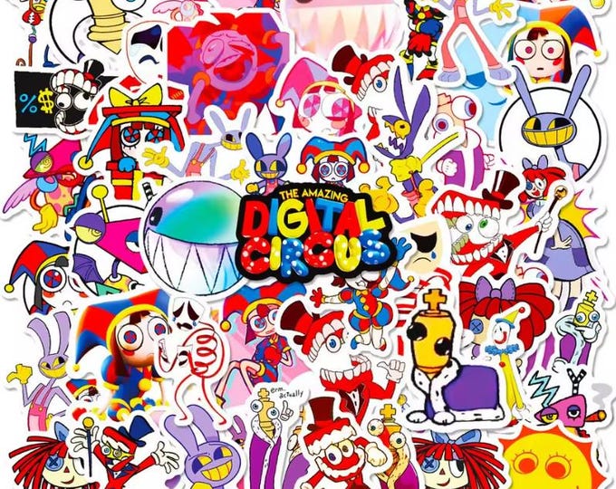 45PCS the Amazing Digital Circus Stickers Pack | Animated Comedy ...