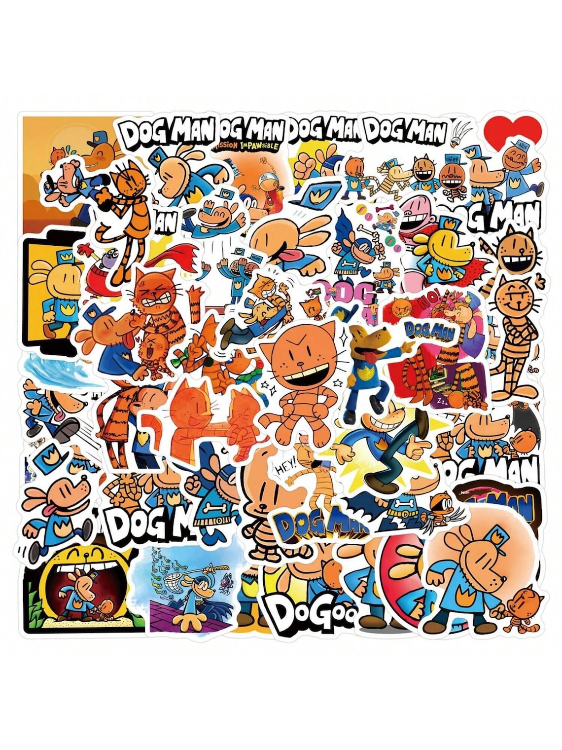 Dogman Stickers 55 Pc Vinyl Sticker Pack - Etsy