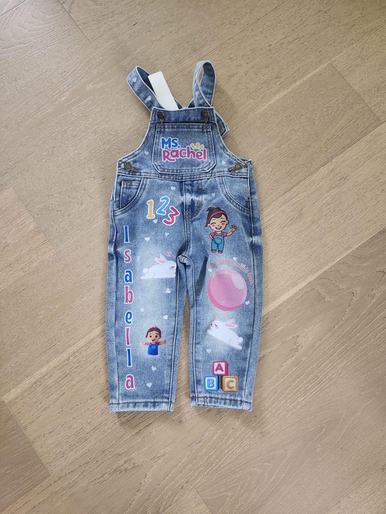 Ms.custom Overalls, Overalls Birthday Outfit, Custom Overalls, Name ...