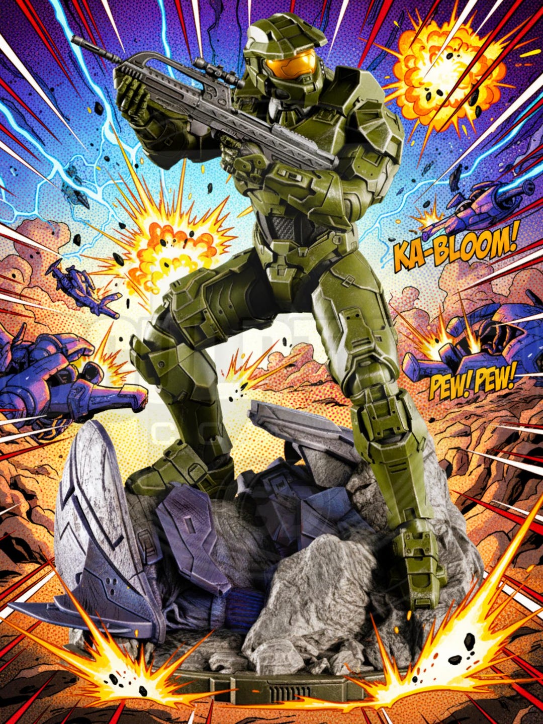 3D STL File Master Chief Halo – 1/6 Figure Print Anime Comics Statue - Etsy