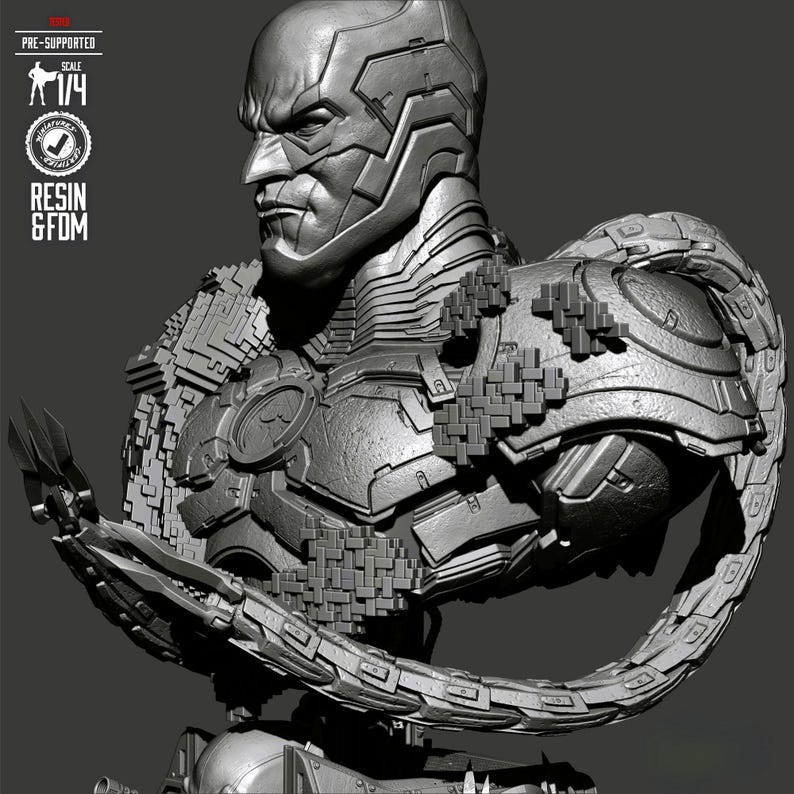 3D STL File Bust Batman Murder Machine – 1/4 Figure Print Anime Comics ...